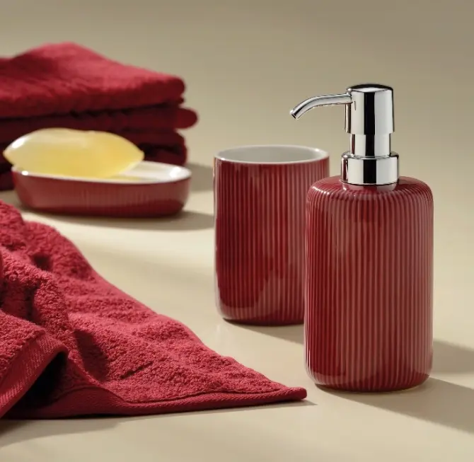 Kela Seifenspender Ava Himbeerrot 8x19 cm | 4135042861 Der Möbel ...